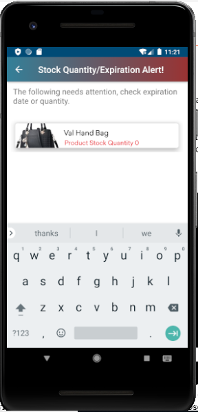 How to use the inventory alerts