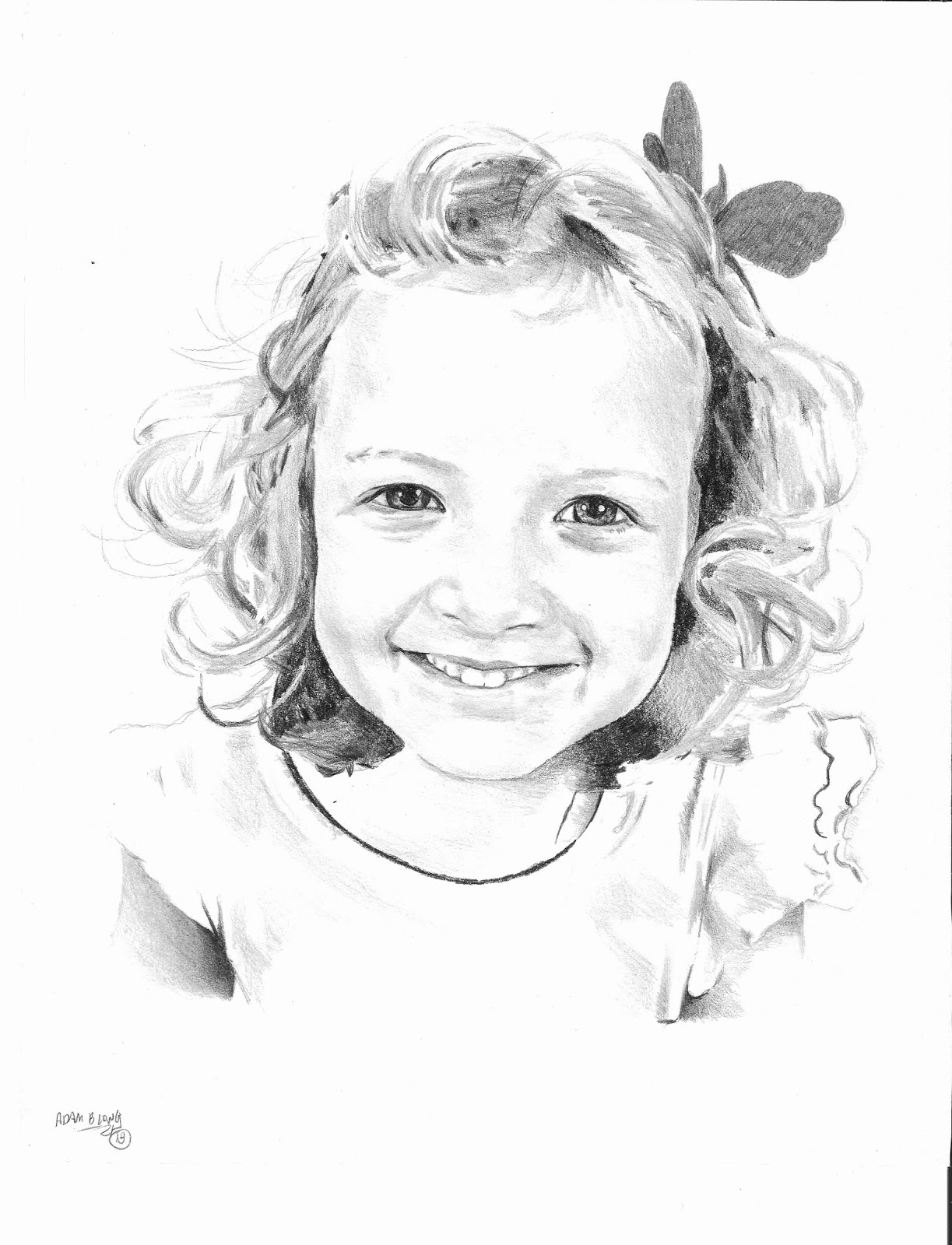 Pencil Portrait - 'Harper'