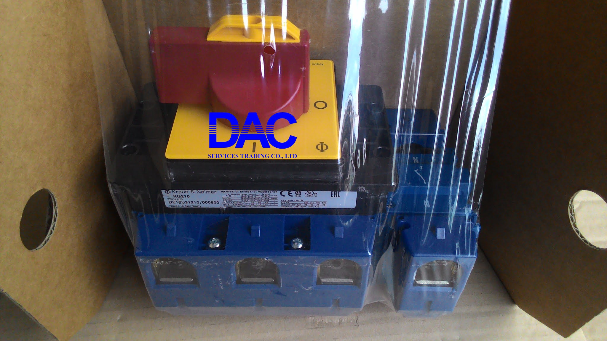 CÔNG TY DAC: Khóa đóng cắt kraus naimer | Main switch kraus naimer ...