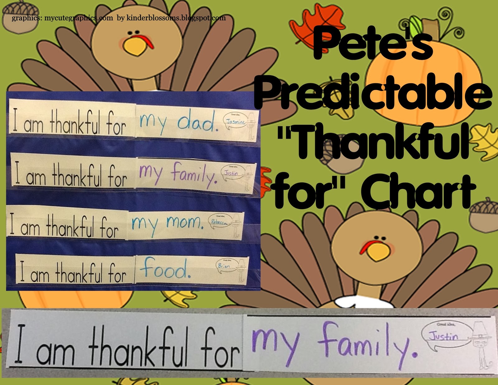 Christina's Kinder Blossoms: Pete's Thankful Class Book