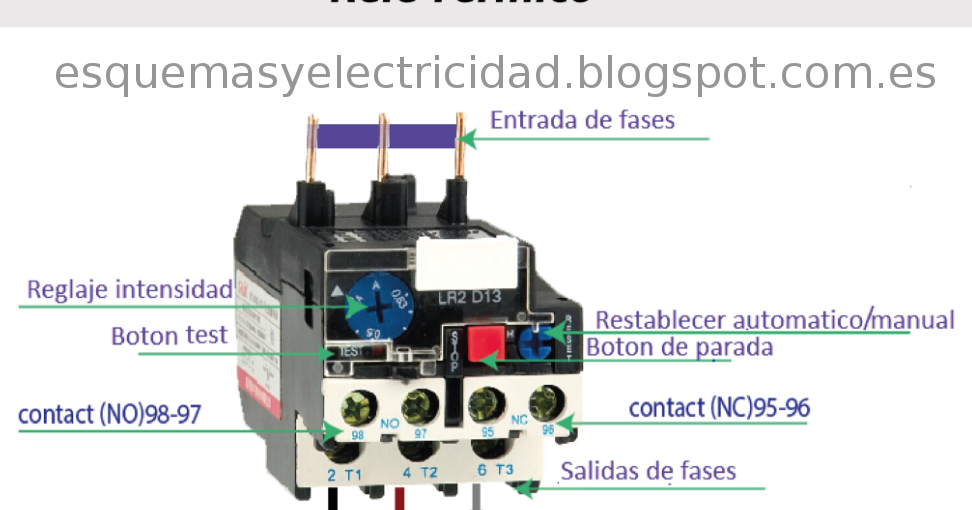 Esquemas eléctricos: Rele termico funcionamiento