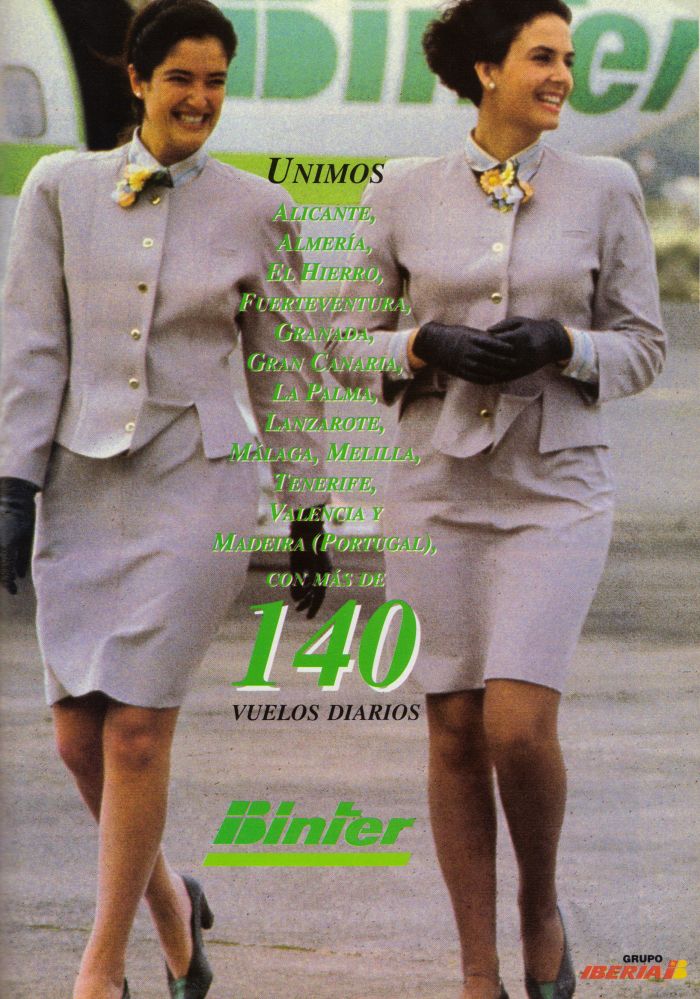 Airline memorabilia: Publicidad de Binter