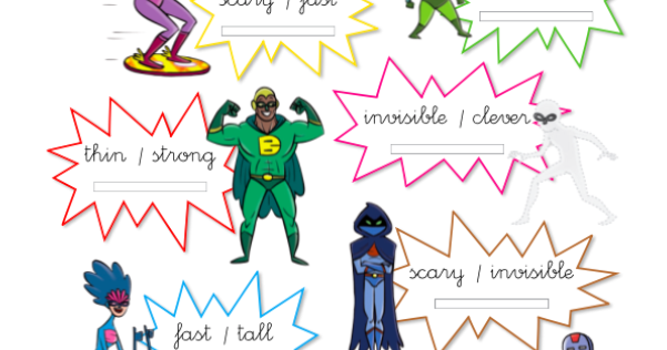2nd GRADE--> UNIT 5: SUPERHEROES!!!