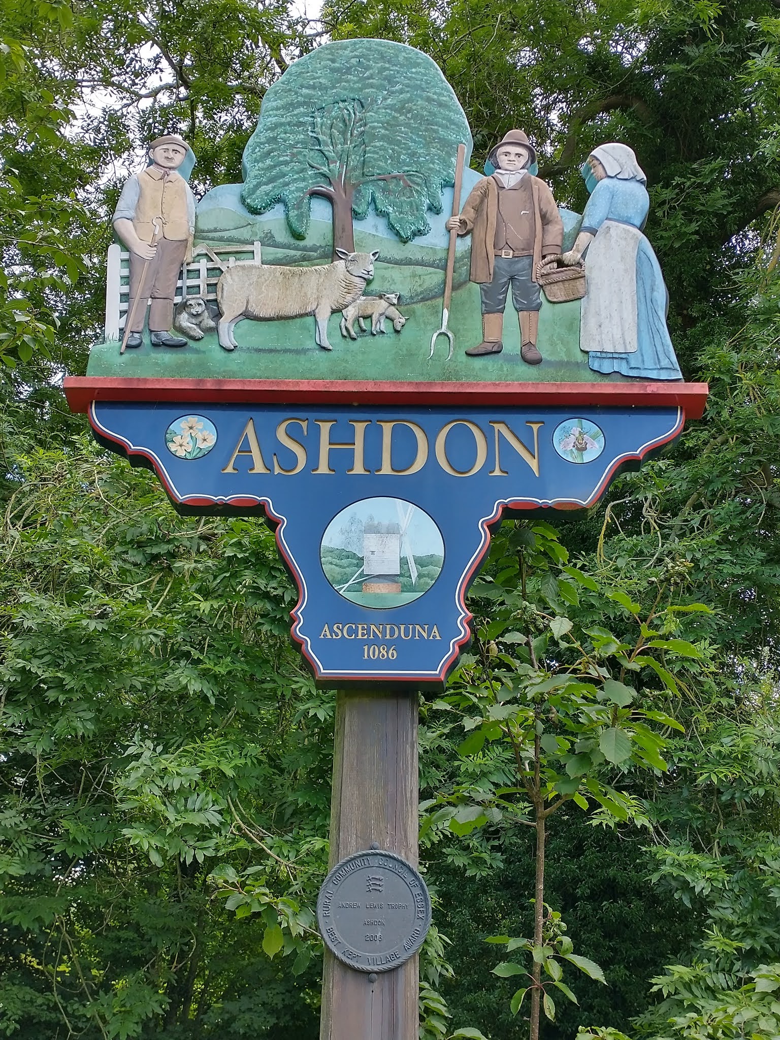 Village Signs Near Cambridge: 8th July 2021 - Ashdon (Essex) and Bartlow