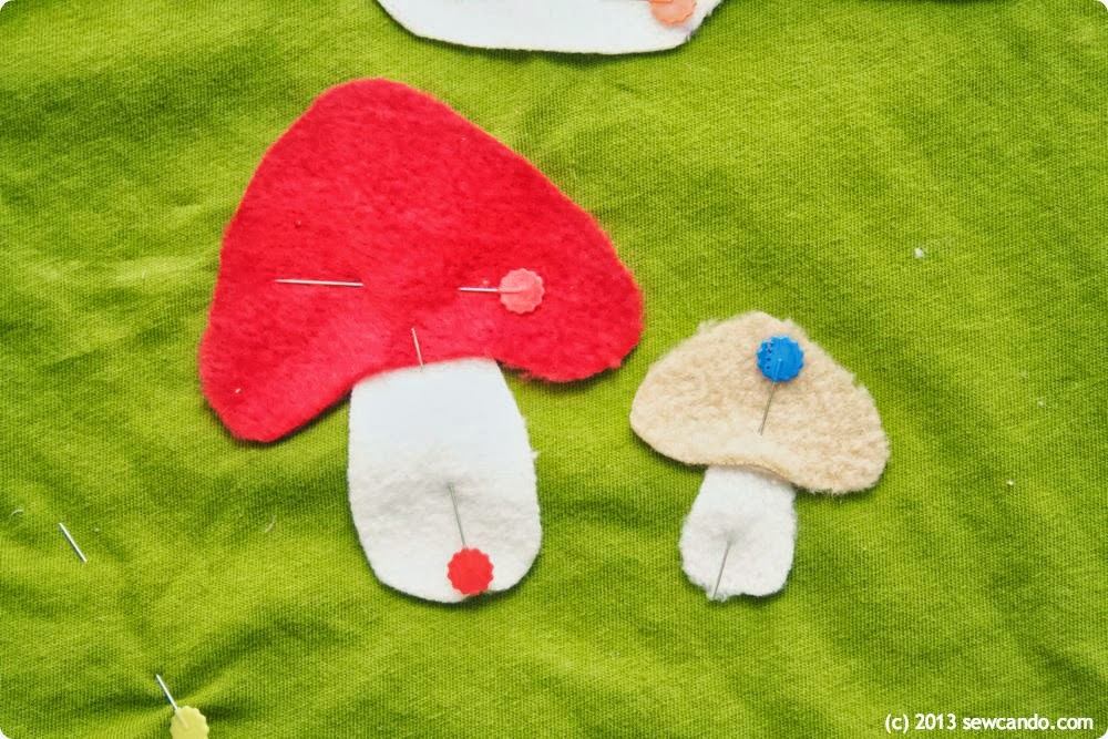 Sew Can Do: Happy Mushroom Applique Shirt Tutorial