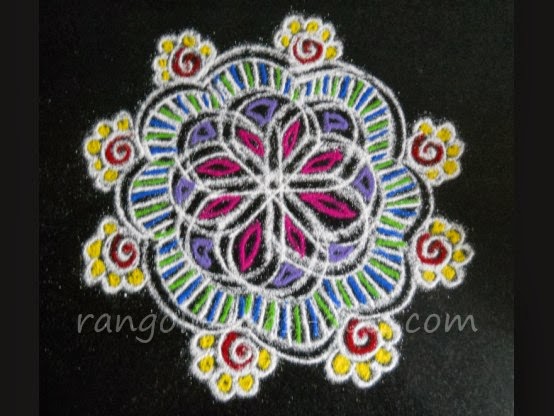 Easy rangoli designs - beginners