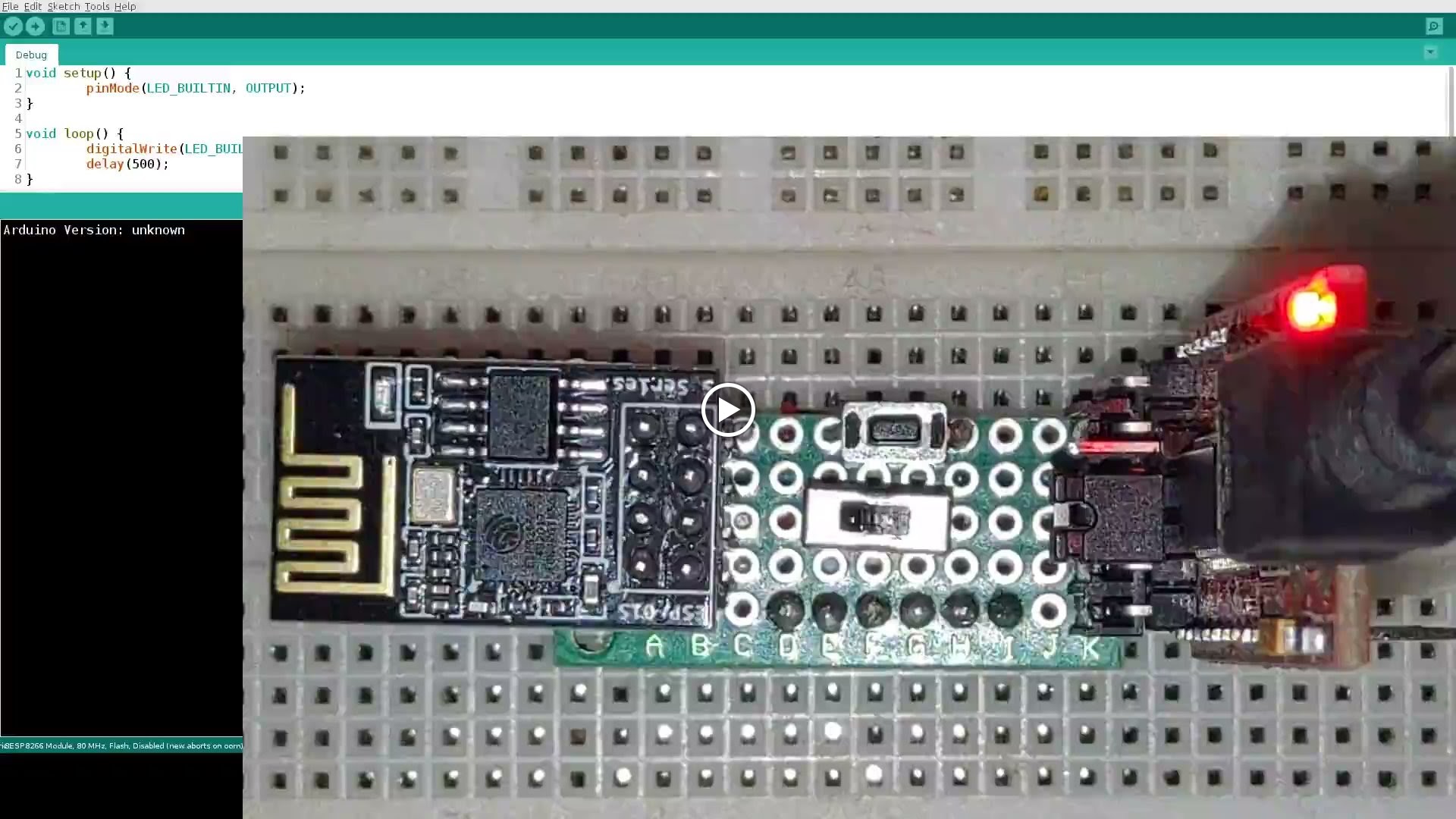 分享科技與遊戲 by HKGoldenMr.A: 將 Sketch 上載到 ESP01S