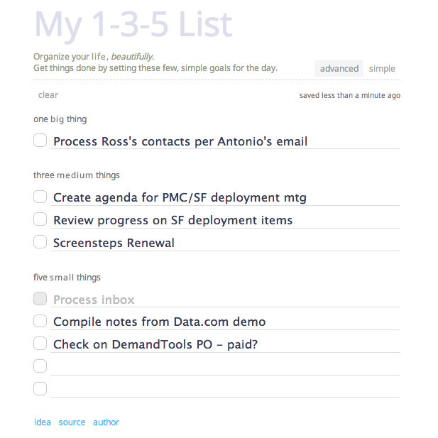 Organize Your Tasks For The Day With The 1 3 5 Method Organize Your Tasks For The Day With The 1 3 5 Method