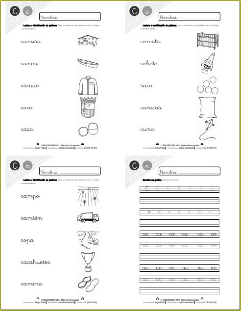 Jugando y aprendiendo juntos: Aprendo a leer y a escribir. La C