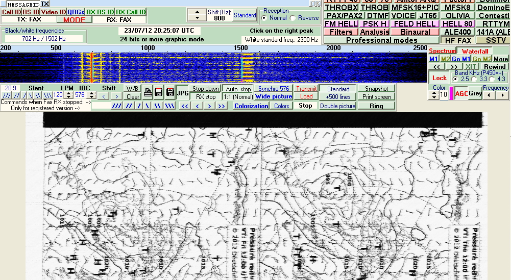 Diario Radio: Mini guida per la ricezione HFFax con Multipsk