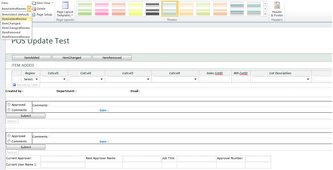 All In One Infopath 2010 Multiple Views Repeating Tables And External Database