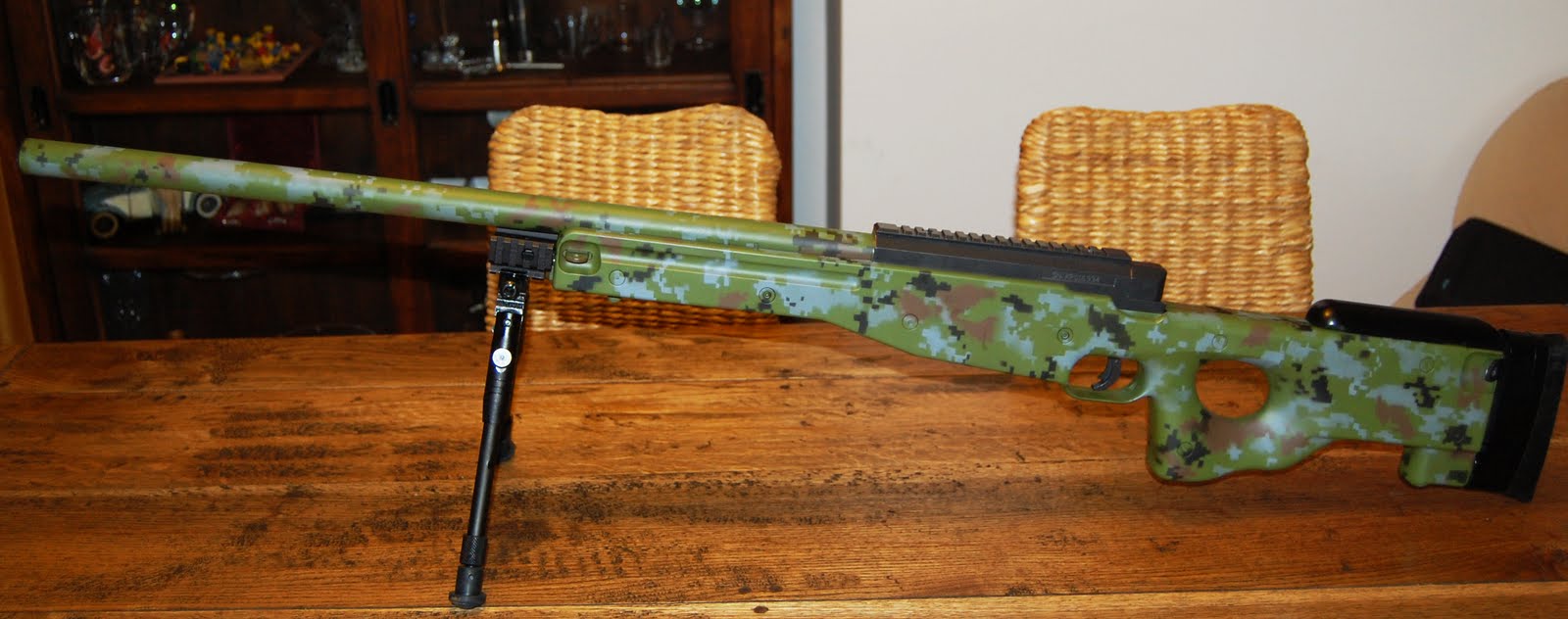 Airsoft: "Sumrak"-Twilight Russian camouflage sniper.