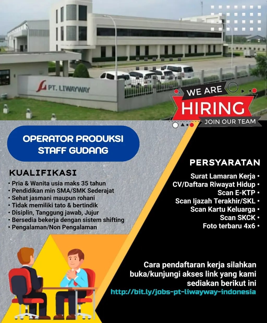 Lowongan Kerja PT Liwayway Indonesia Agustus 2021 - Loker Candil Kuya Lowongan Kerja PT Liwayway Indonesia Agustus 2021 - Loker Candil Kuya