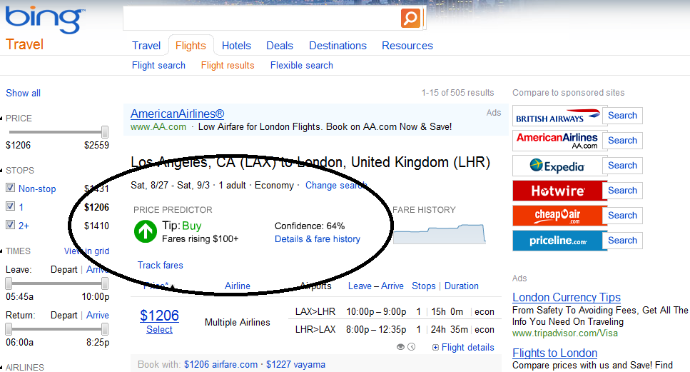 Finding Travel, Shopping and other Deals with Bing for Search