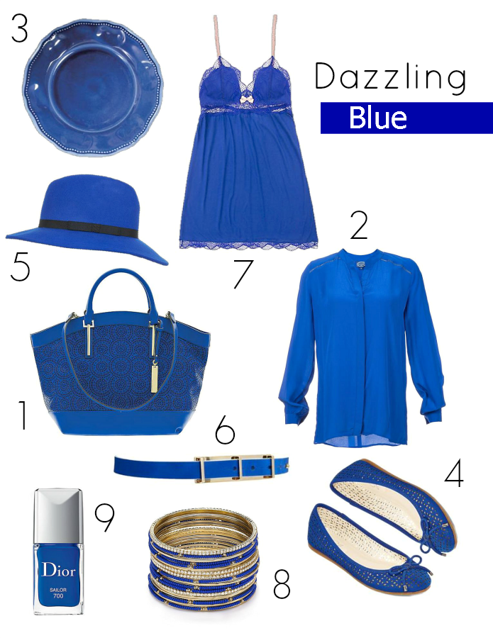 COLOR INSPIRATION: DAZZLING BLUE | Mostly Lisa