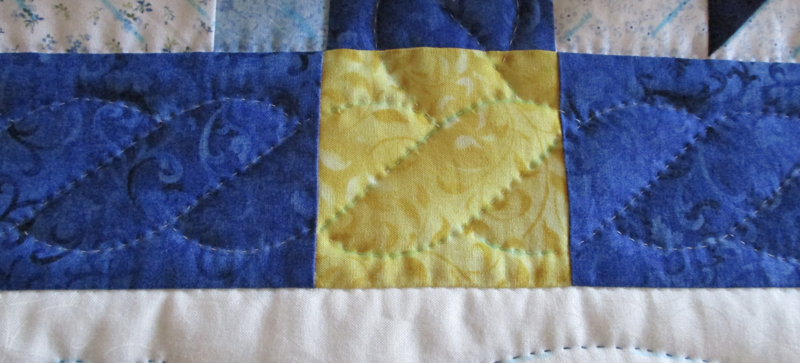 Gretchen's Little Corner: Quilting the Sashing