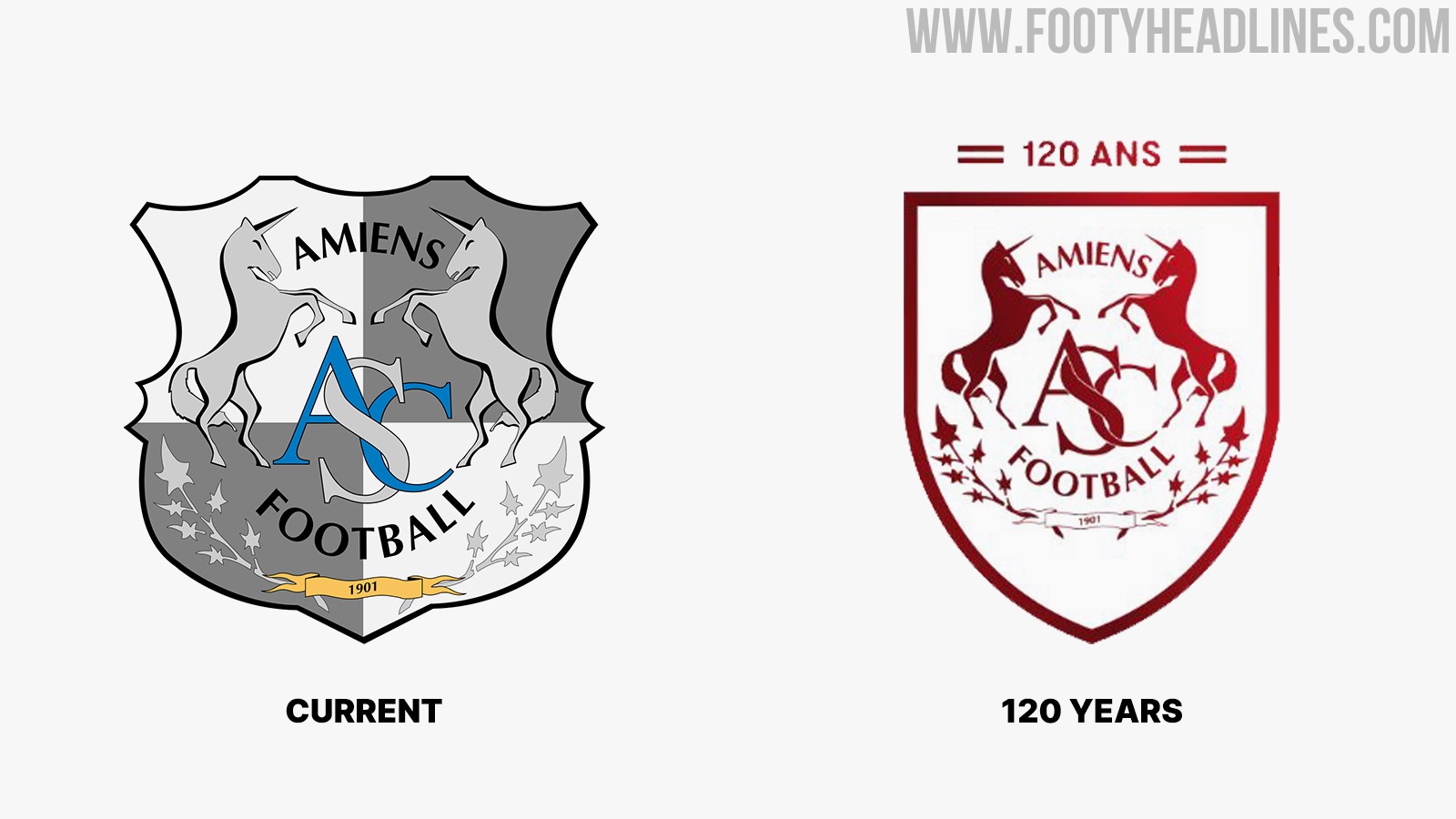 Amiens SC New 120 Years Anniversary Logo Revealed - Only For 21-22 ...