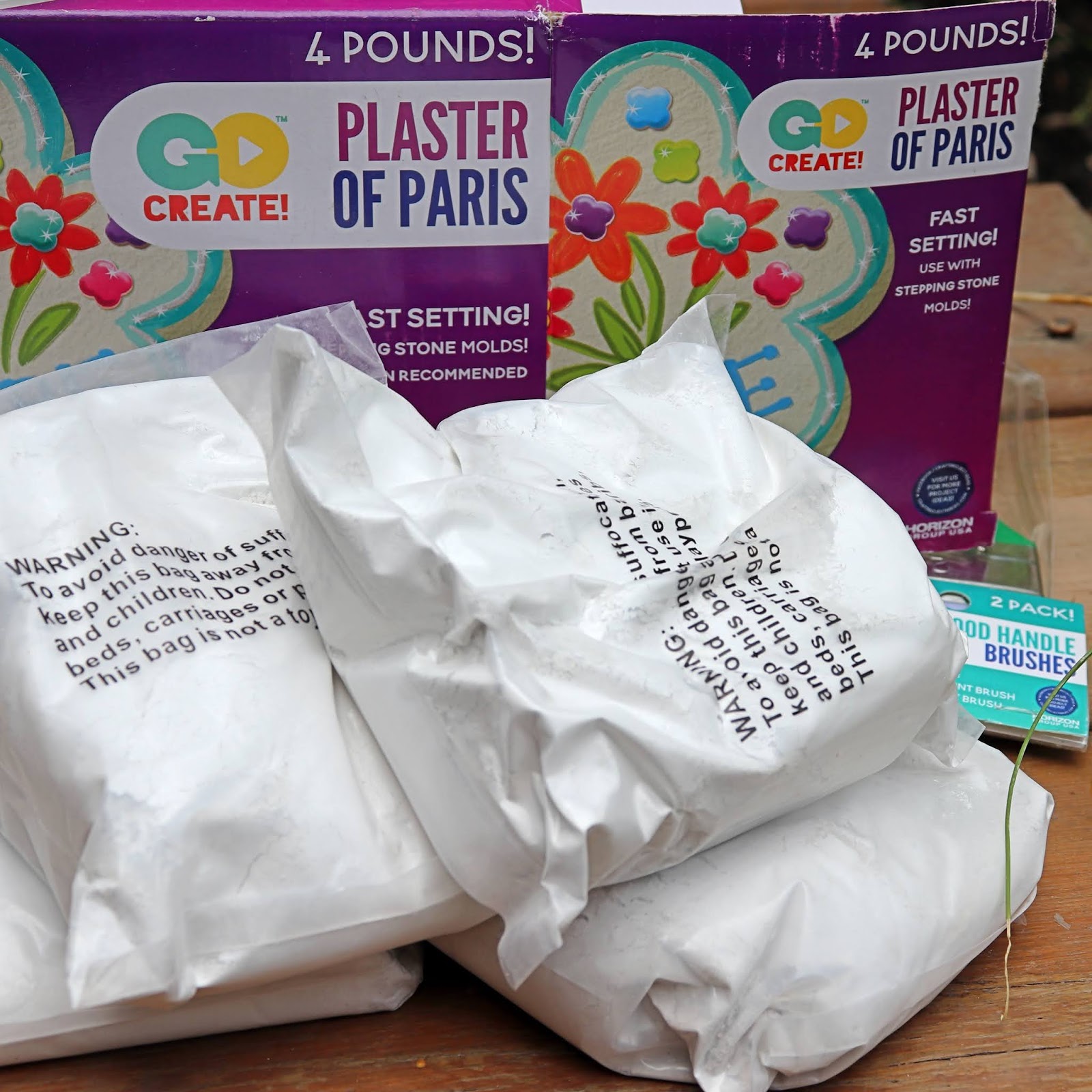 Create With Mom: Nature inspired Plaster of Paris platter and giveaway