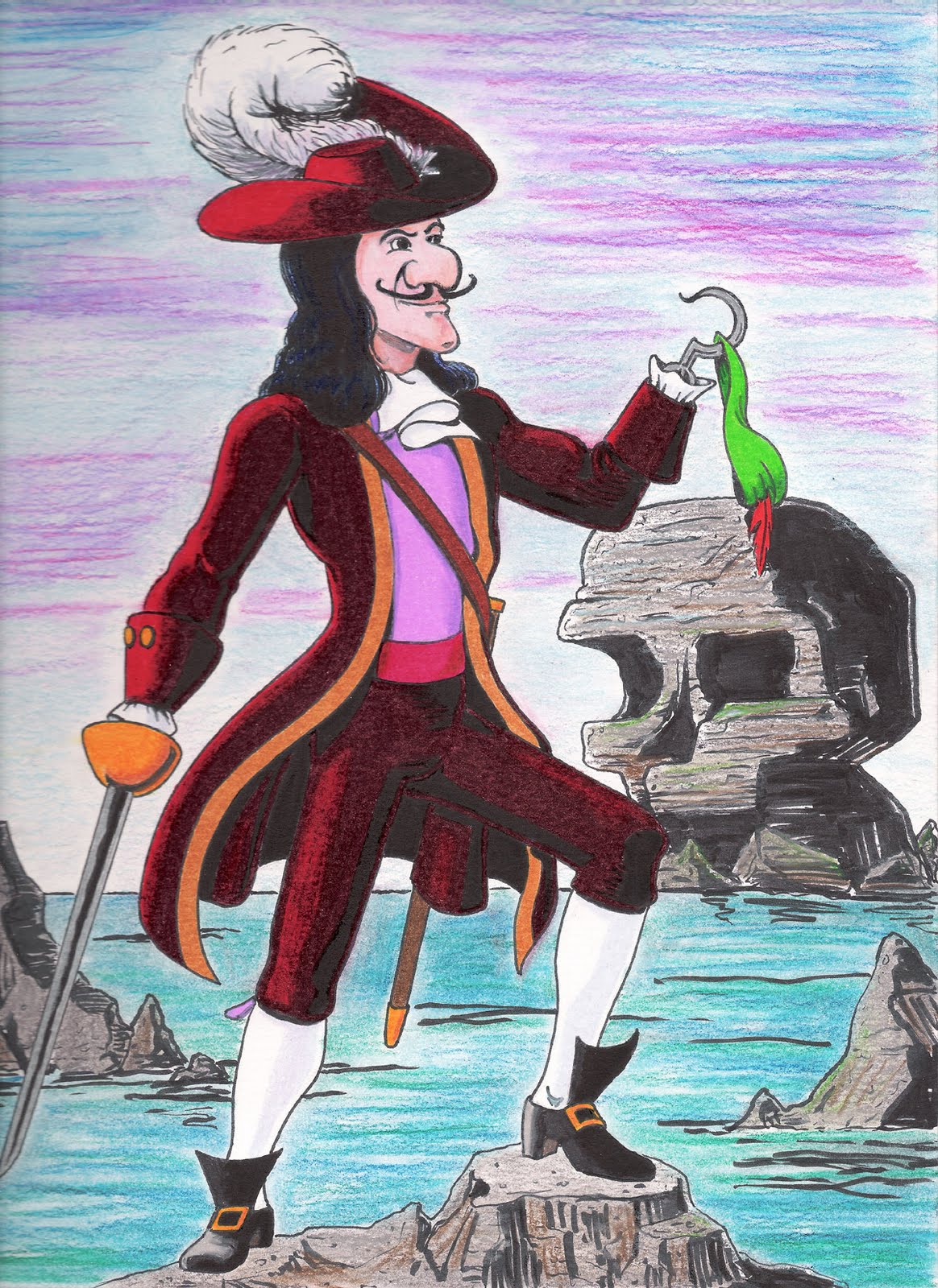 Tim Sale Board Weekly Sketch Blog: "I'll get you, Pan!"