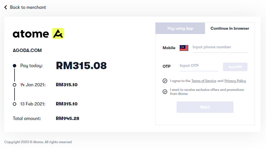 Agoda launches regional instalment payment option with Atome