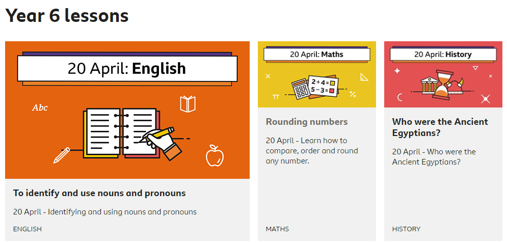 Year 6: BBC Bitesize Year 6 Lessons