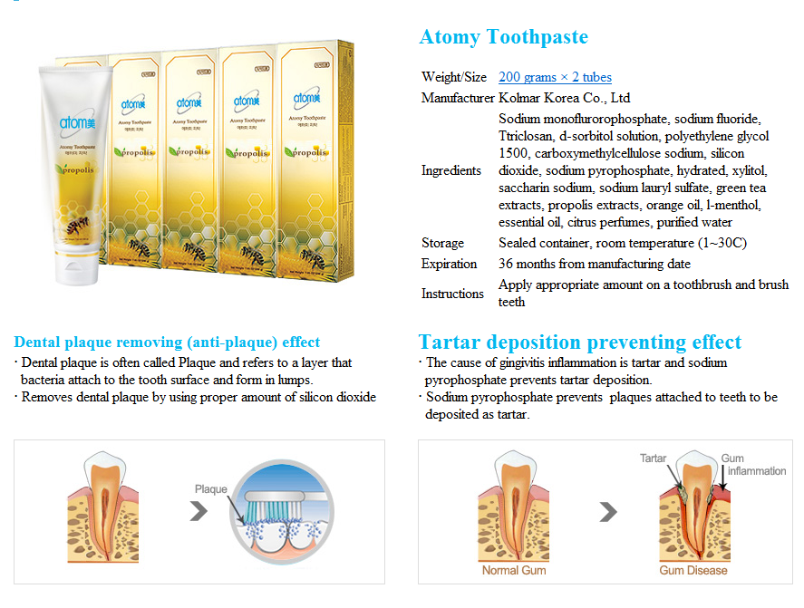 Atomy Bee Propolis Toothpaste
