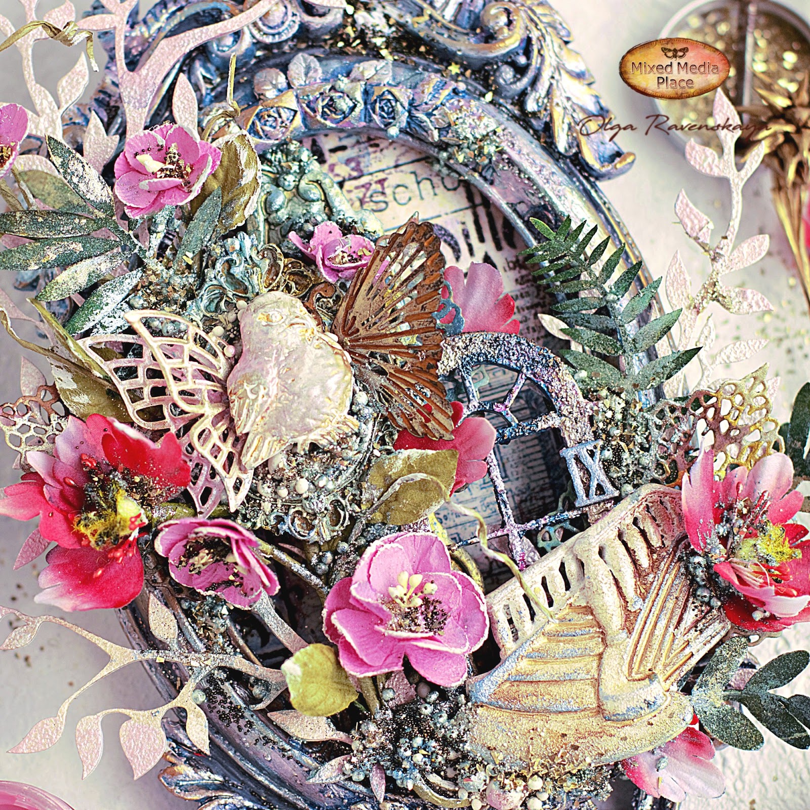 Mixed Media Place: Altered frame by Olga Ravenskaya