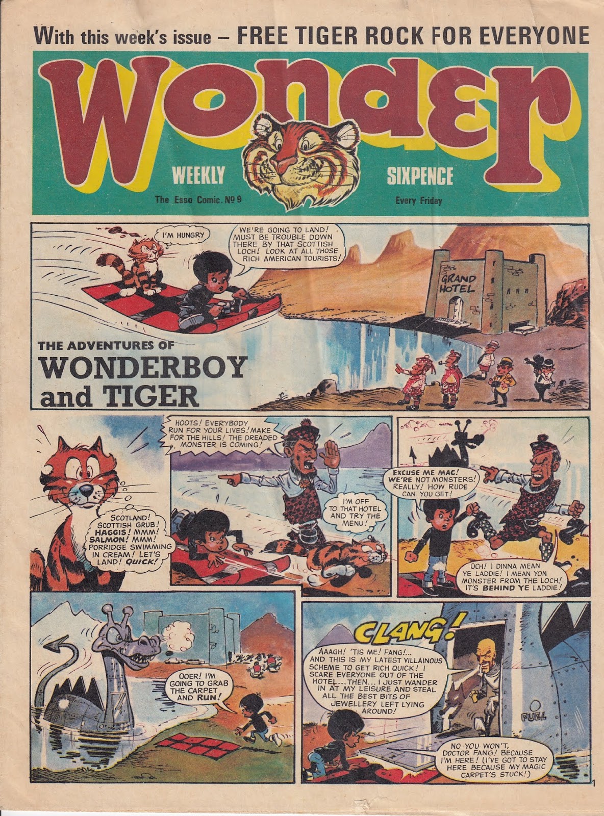Boys Adventure Comics: Wonder comic from Esso - covers gallery, part 1 of 2