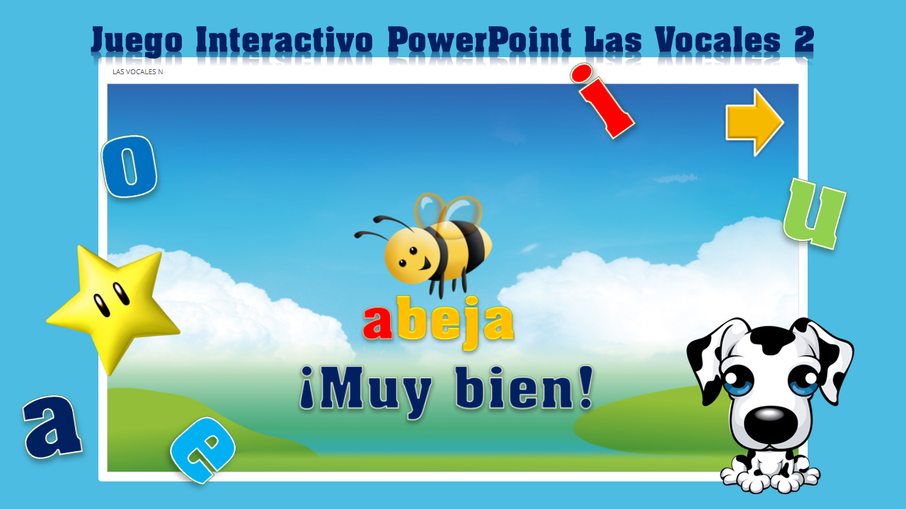 Juego Interactivo PowerPoint - Las Vocales 2