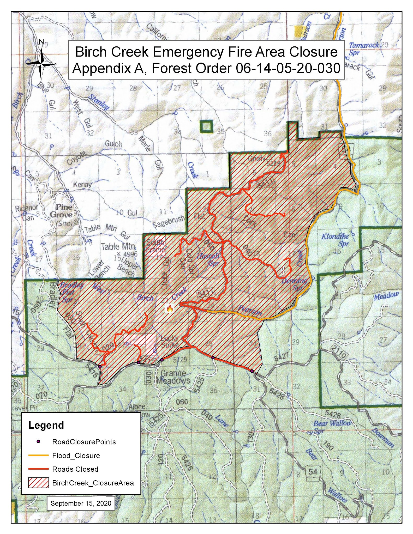 Blue Mountain Fire Information: Area and road closure implemented on ...