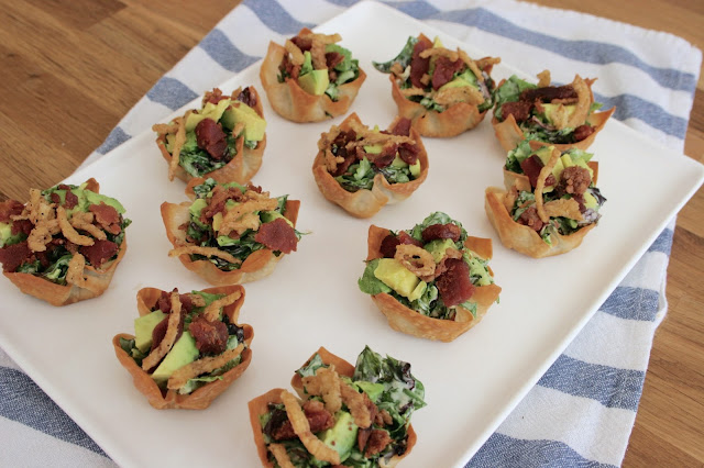 Just A Darling Life: Mini Caesar Salad Cup Appetizer - With Bacon ...