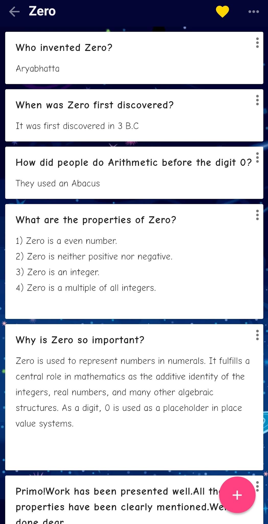 App based Maths Holiday Homework