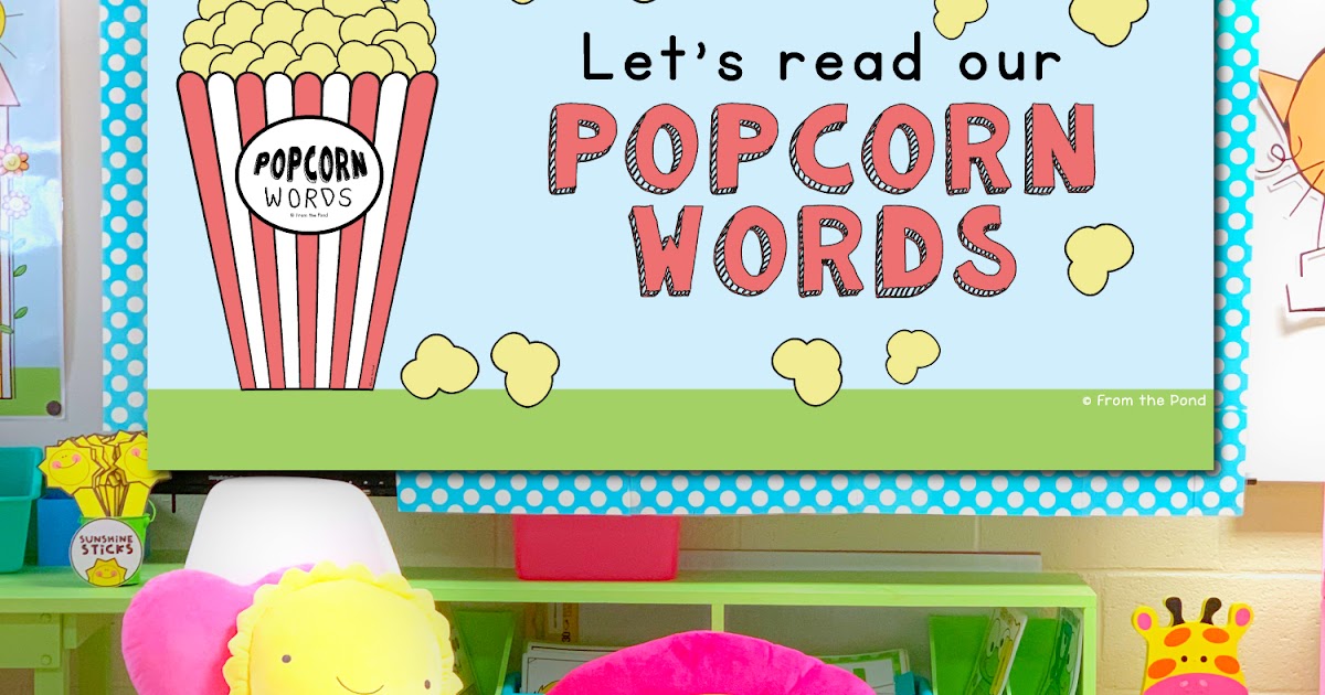 FREE Digital Slides - Popcorn Words | From the Pond