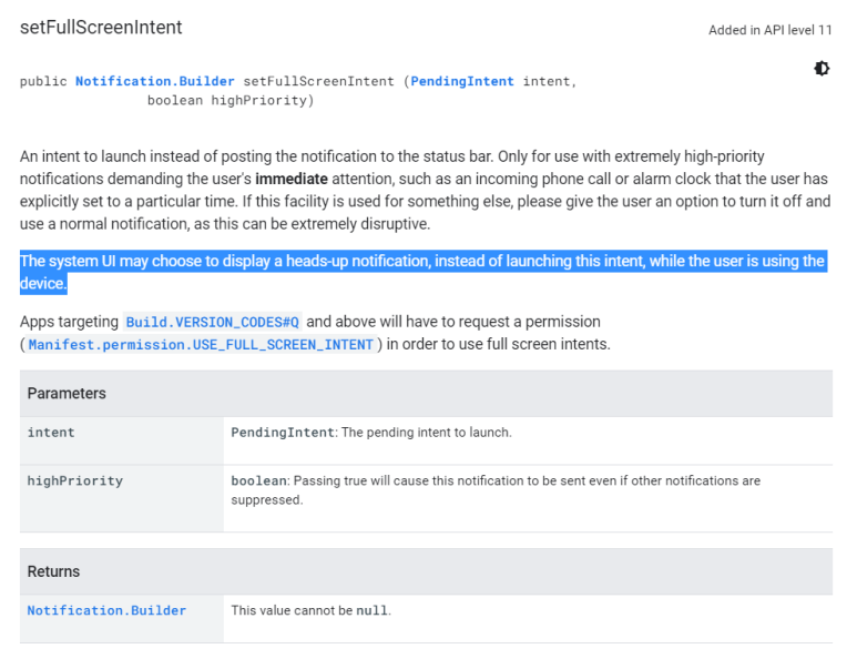 Android Notification with Full Screen:산을 붉게 물들이는 꽃