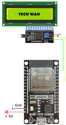 ESP 32 LCD 16x2 with I2C - Arduino IDE