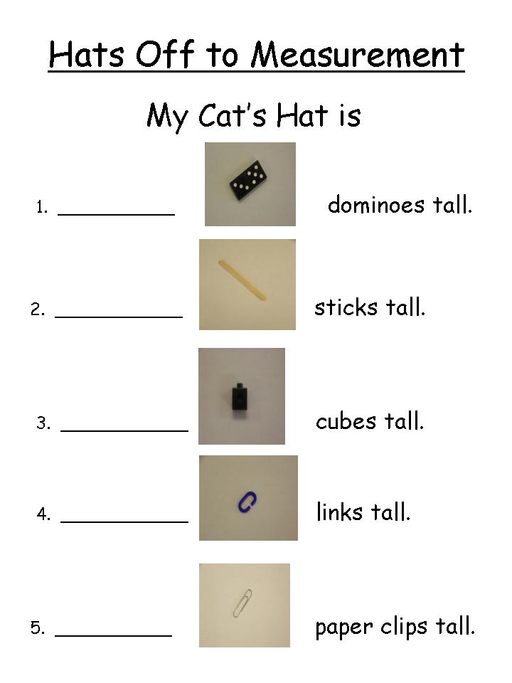 Mrs. Futch's Class: Oh the things you can measure with the cat in the hat!