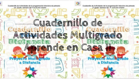 Cuadernillo de Actividades Multigrado Semana 9