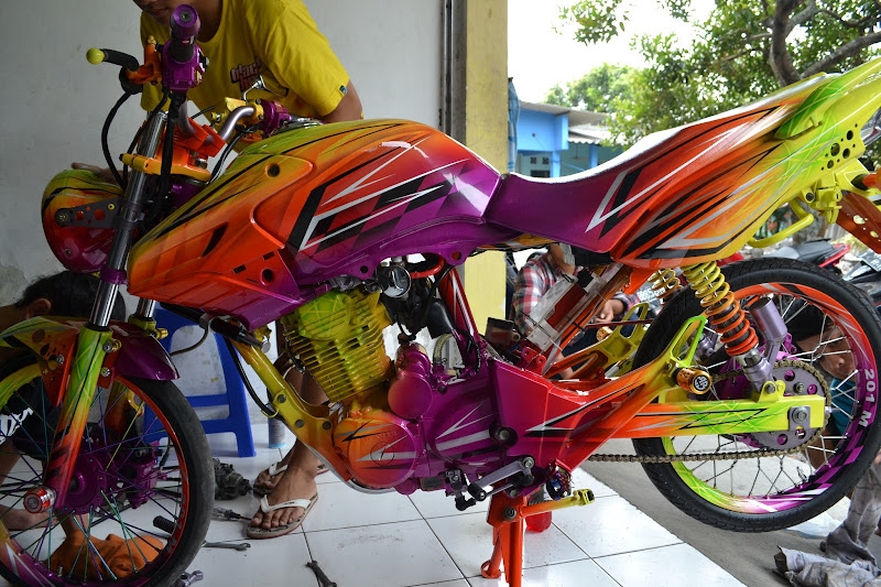 Modifikasi Drag Honda Tiger 2014