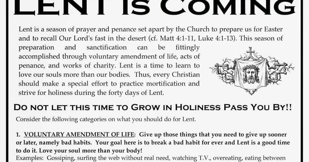 A Catholic Life: Lent Preparation Guide