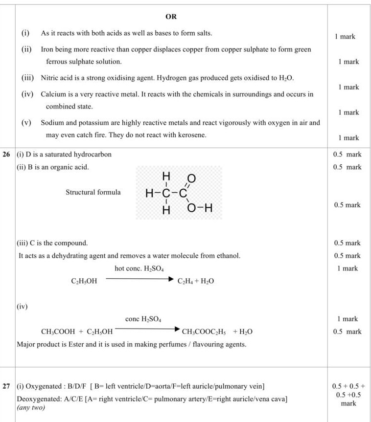 Solutions to CBSE Science Sample Paper 2020| Class 10th