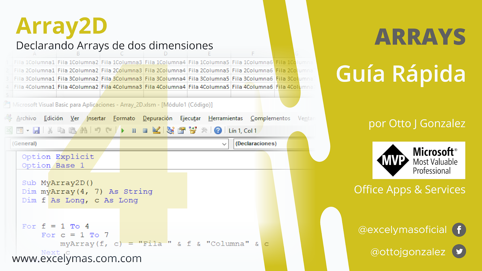 excelymas: ARRAYS | Guía Rápida en 6 Capítulos esenciales