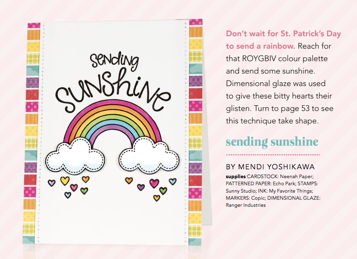 Sunshine and Rainbows Layout for iNSD at SCT | Paige Taylor Evans