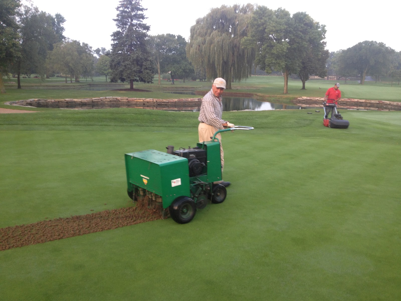 Ridgemoor Country Club Golf Course Maintenance: Greens Aerification
