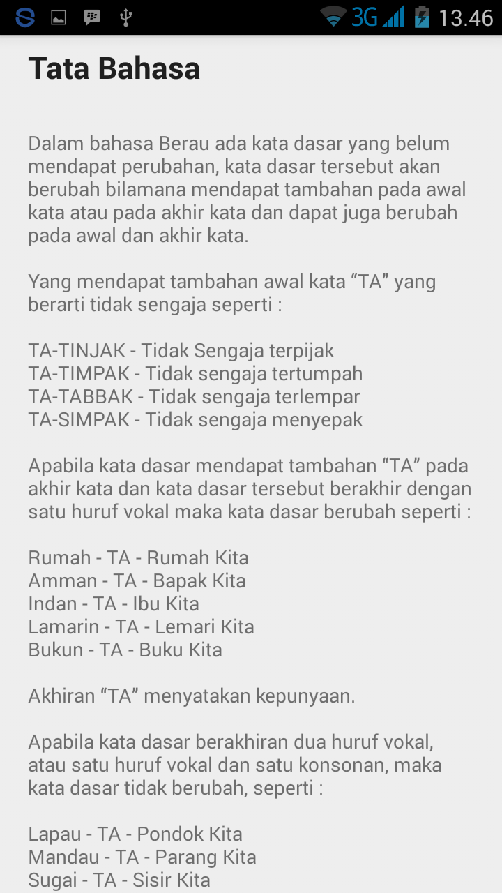 APLIKASI KAMUS BAHASA BERAU ~ Steinkollen42