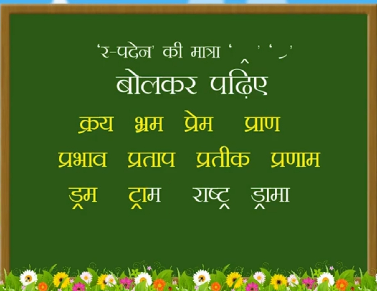 Hindi Topic - R Ke Sahi Roop