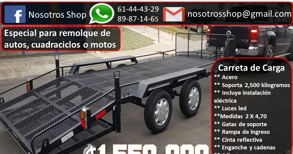 Nosotros Shop: Carreta remolque carros