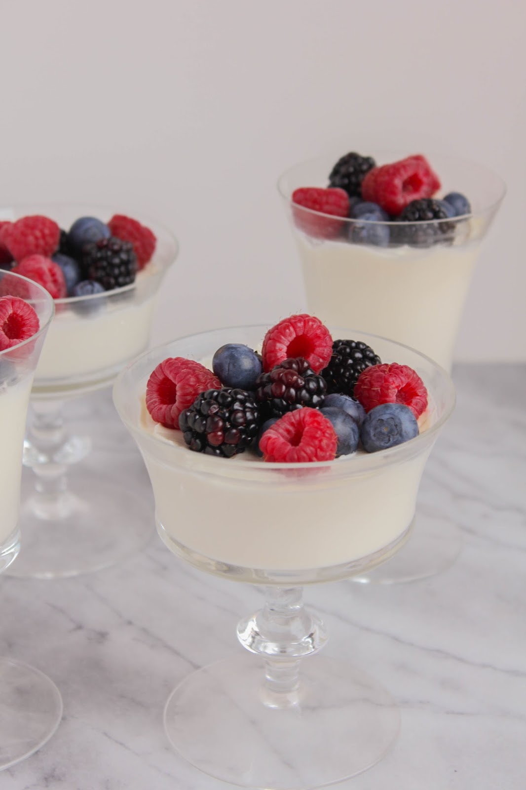 Panna Cotta with Fresh Berries #SundaySupper