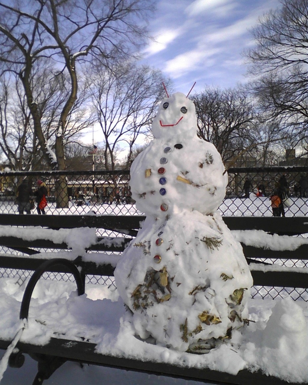 EV Grieve: Light Beer Snowman spotted in Tompkins Square Park