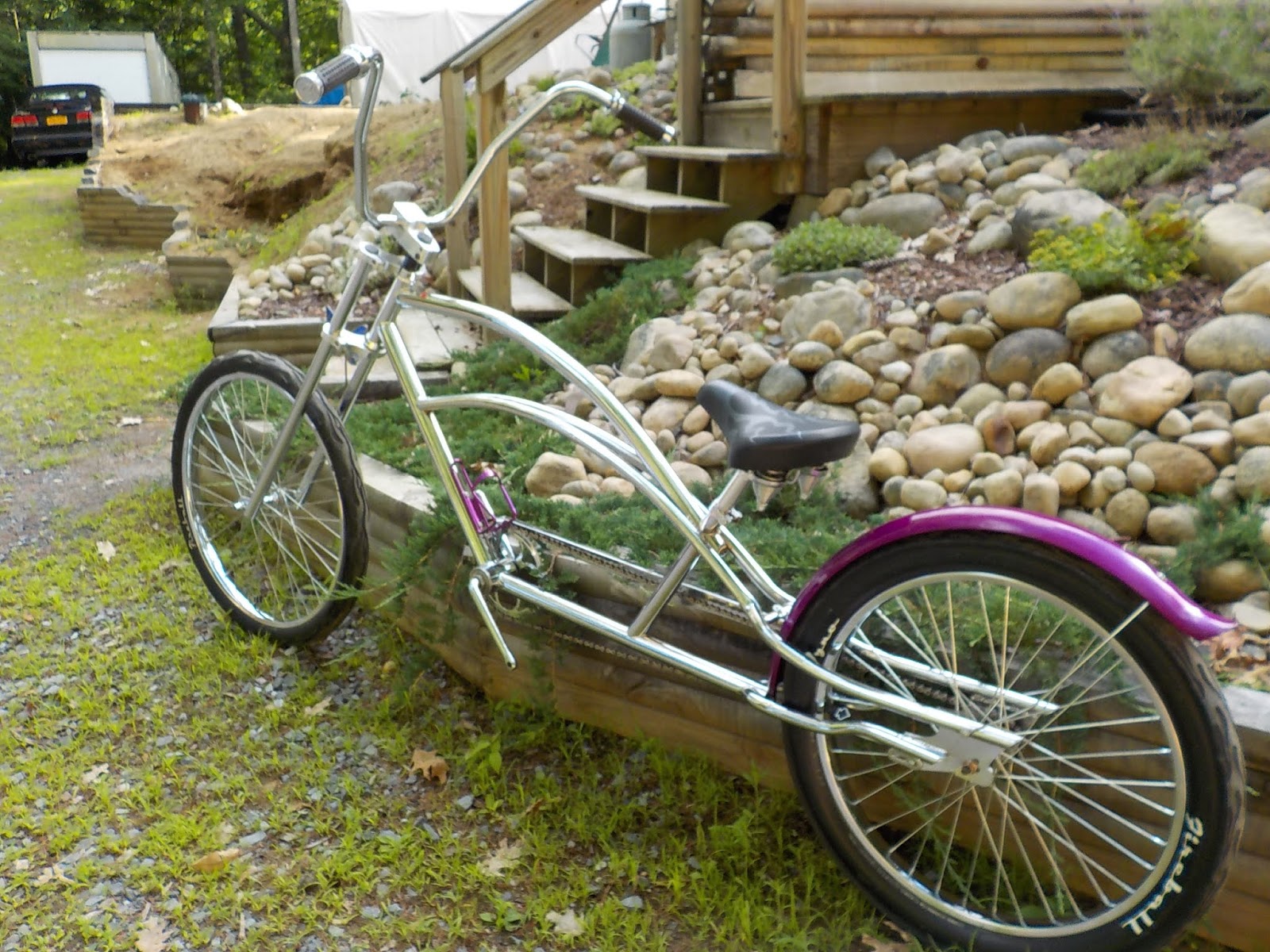 the raleigh chopper blog steve: CUSTOM BUILT STRETCHED CHOPPER CRUISER
