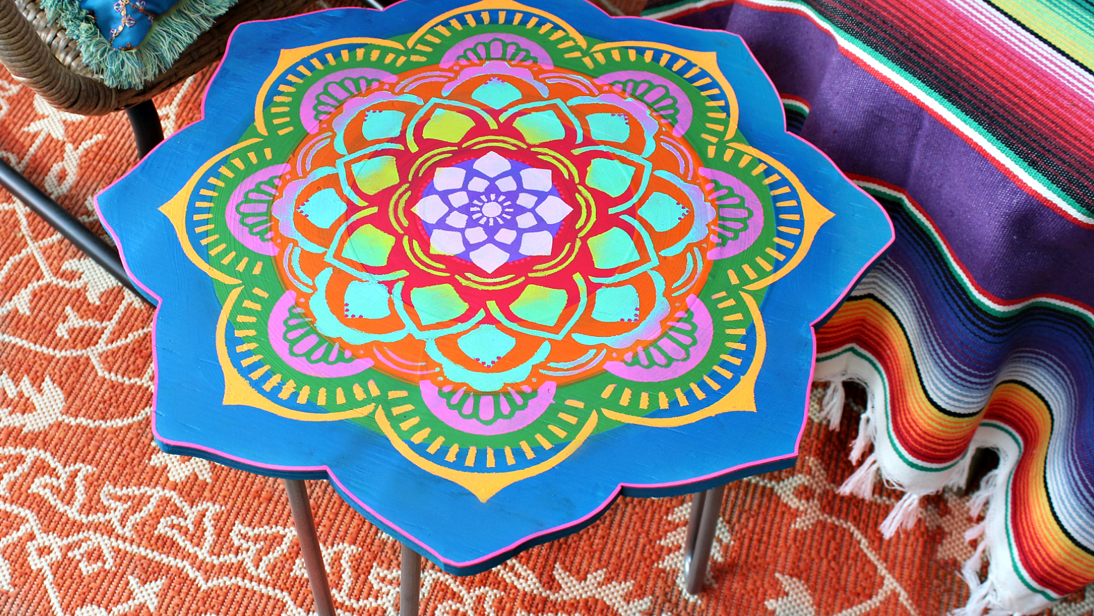 Mark Montano: Outdoor Mandala Side Table